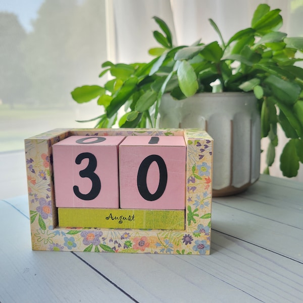 Block Calendar - Etsy