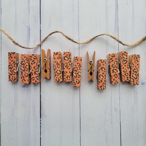 Cheetah Leopard Spots Clothesline, Animal Print Chunky Little ...