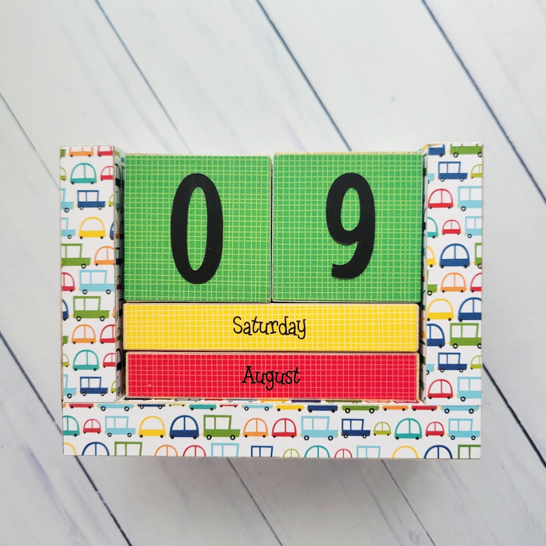 Perpetual Calendar - Month and Day - Modes of Transportation - Cars ...