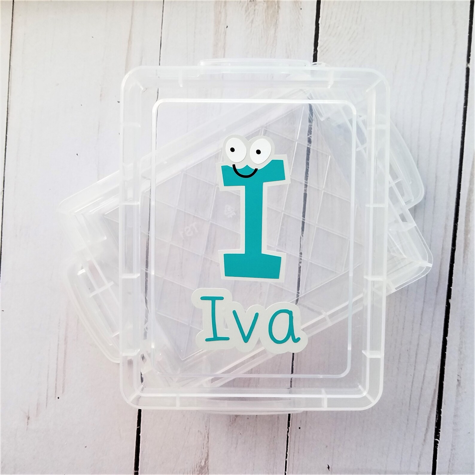 Personalized Student Name Clear Crayon Box Holder School - Etsy