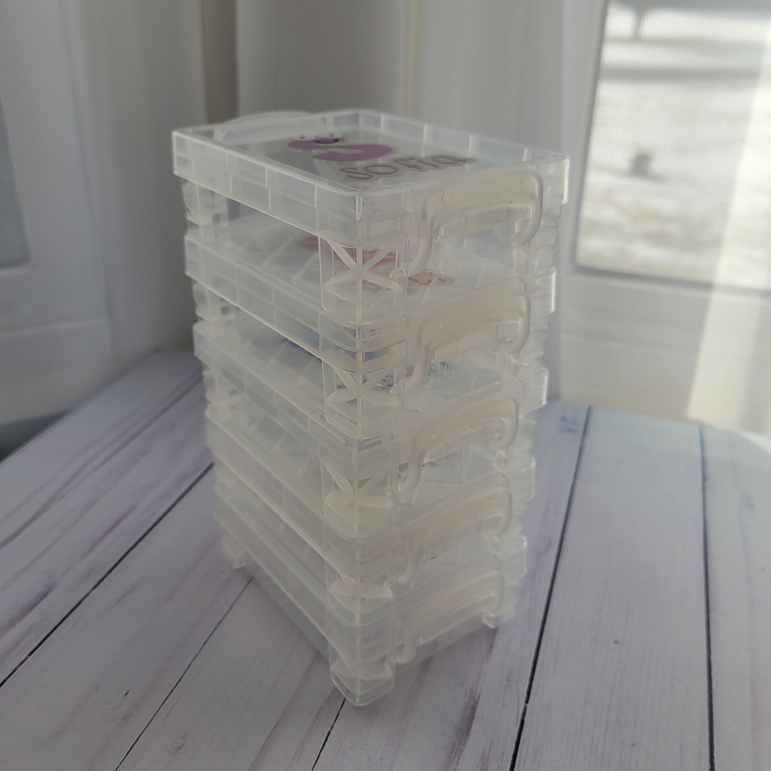 Personalized Student Name Clear Crayon Box Holder School - Etsy