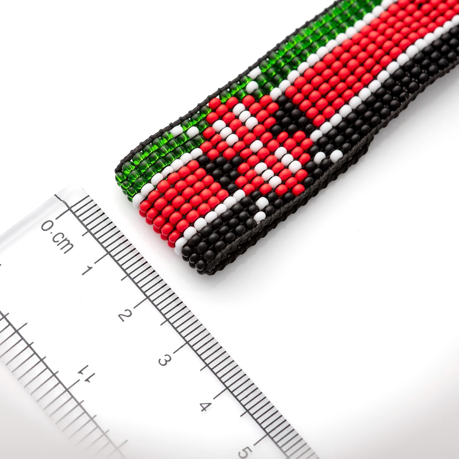Handmade Adjustable Kenya Flag Beaded Bracelet - Show Your Pride - Etsy