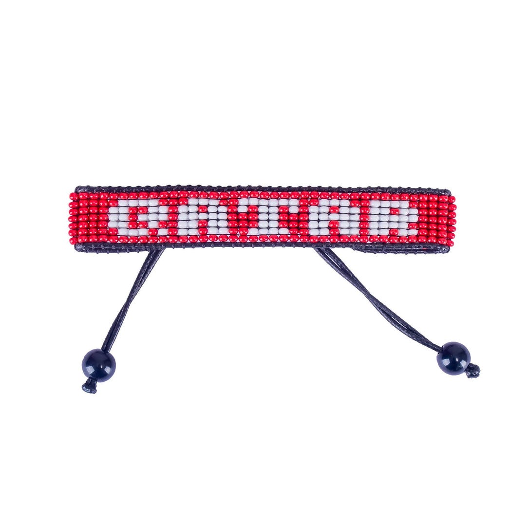 World Cup 2026 Qatar Beaded Flag Bracelet - Handmade & Adjustable - Etsy