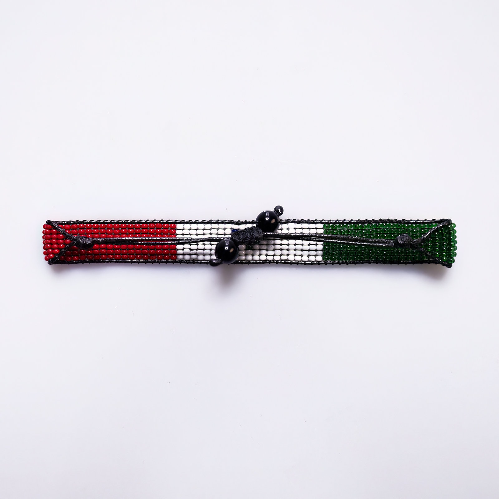 Mexico Flag Bracelet: Handmade Bracelet,adjustable Beaded Boho-style ...