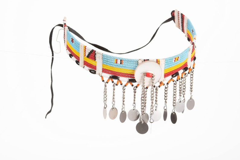 Handcrafted Maasai Beaded Choker: African Tribal Necklace - Etsy