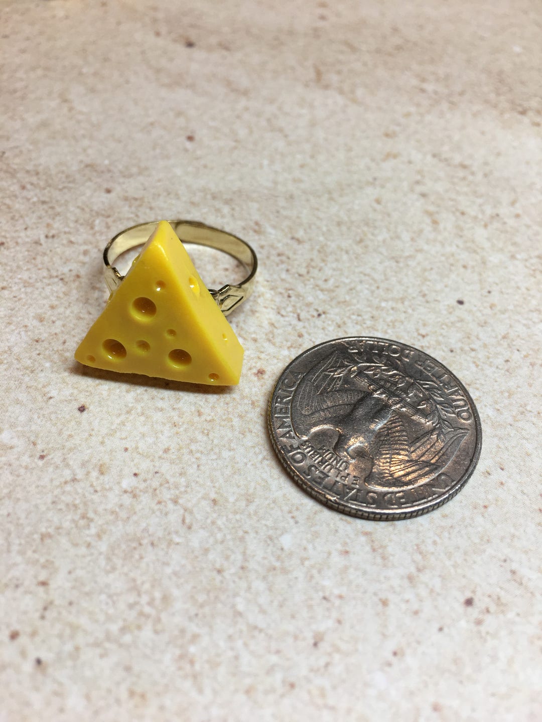 CHEESEHEAD Ring Handmade Cheese Ring by Sweetful Crafts - Etsy