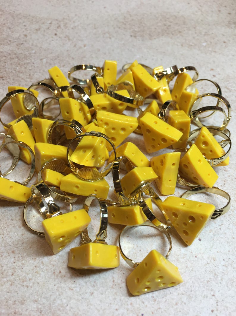 CHEESEHEAD Ring Handmade Cheese Ring by Sweetful Crafts - Etsy