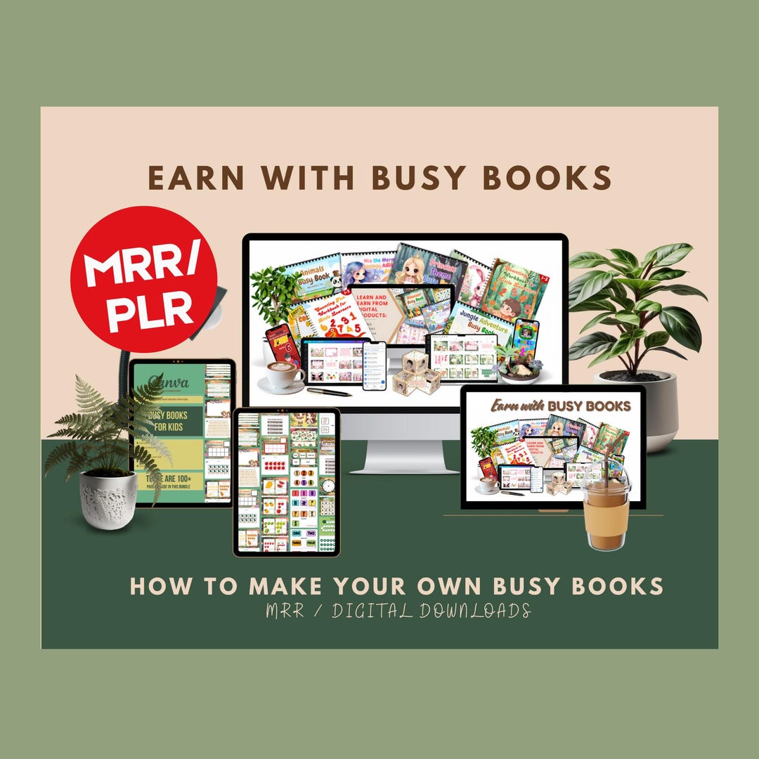 Earn With Busy Books for Kids Step-by-step Mini Course to Make & Sell ...
