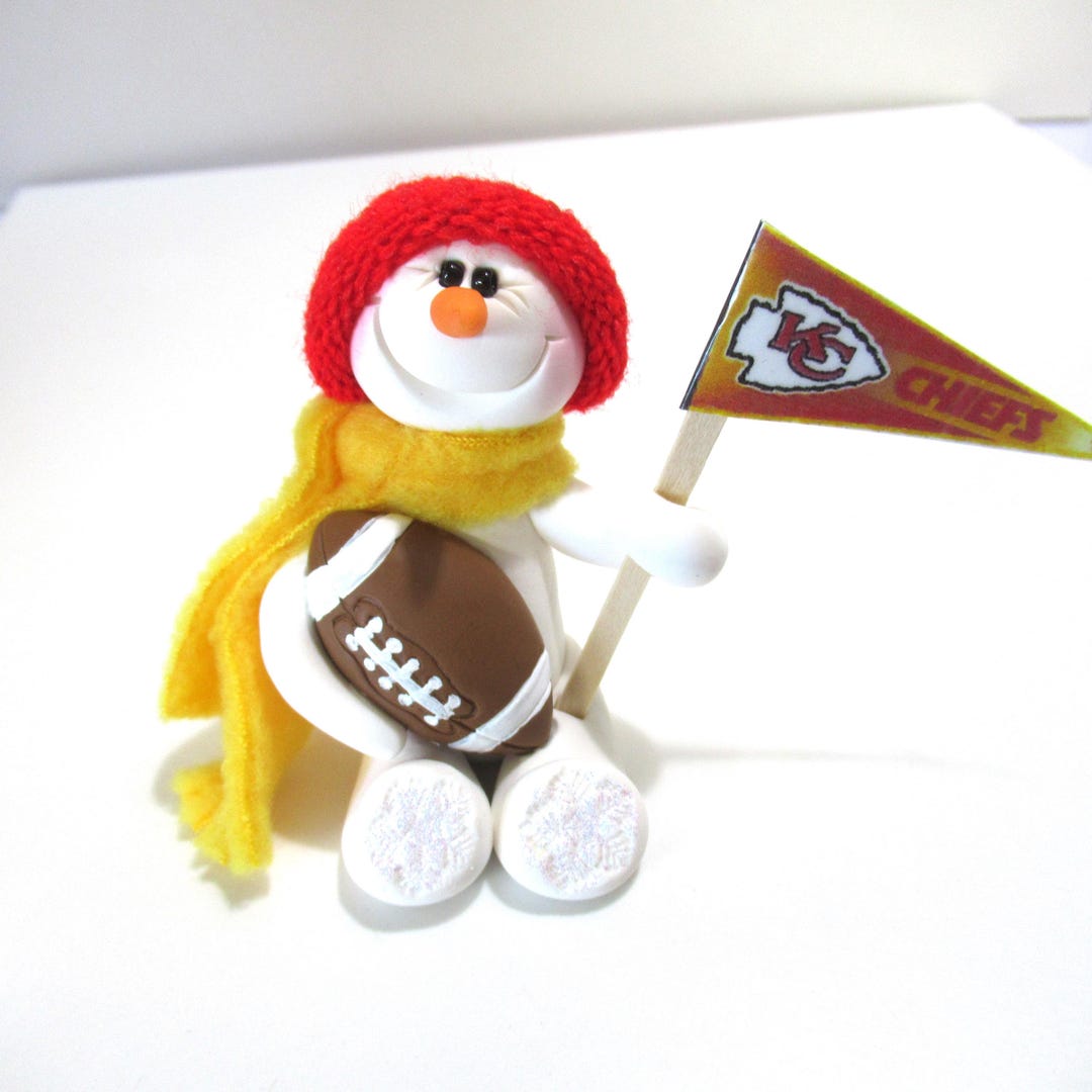 Kansas City Chiefs Snowman Ornament - Etsy