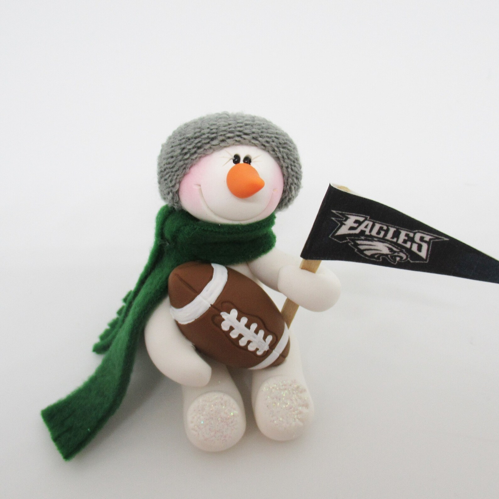 Philadelphia Eagles: Football Snowman Ornament - Etsy