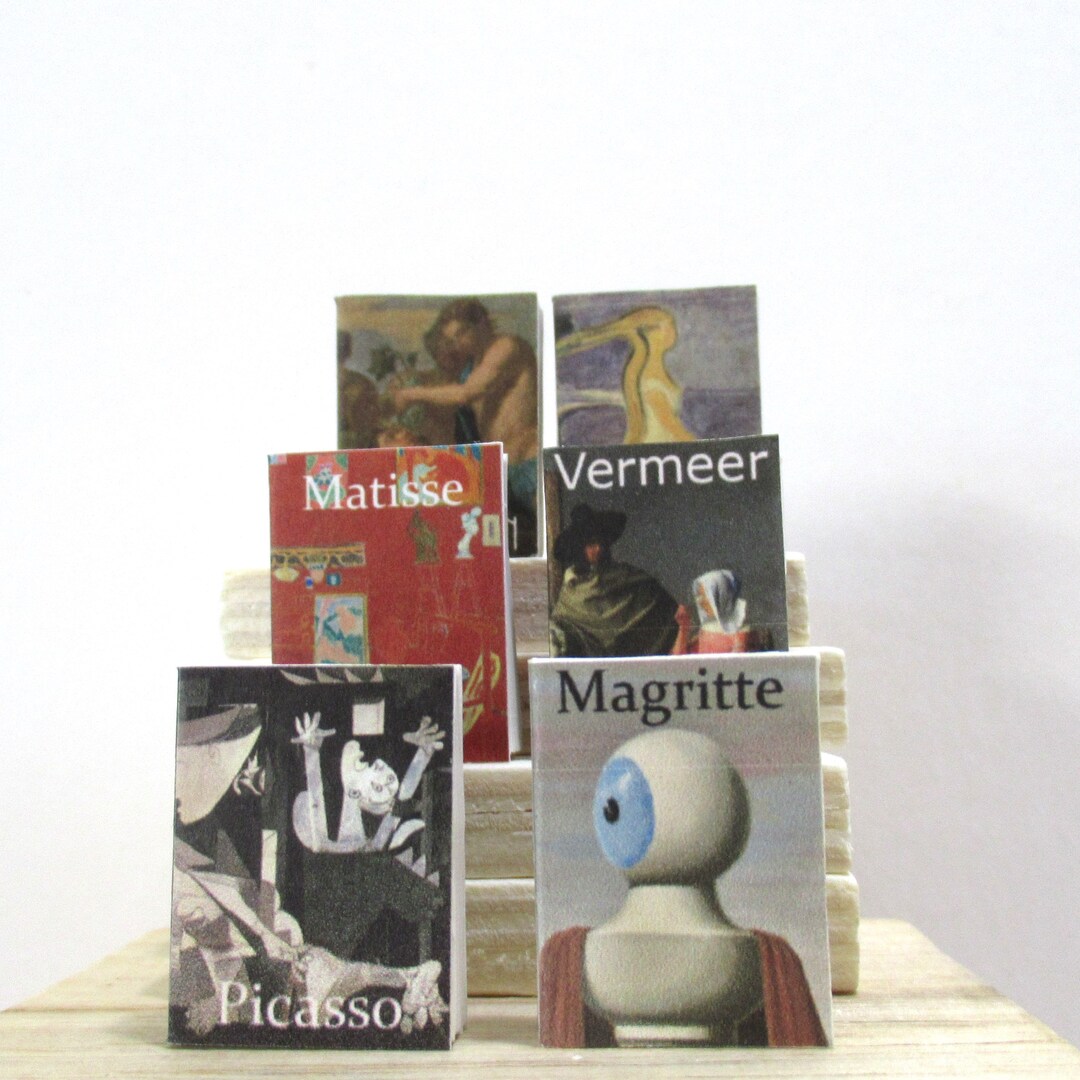 Famous Artist Miniature Display Books Choose Your Favorite Artist Books ...