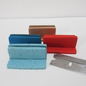 Single Edge Razor Blade Safety Holder Choice of Colors - Etsy