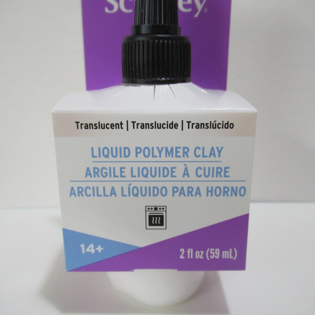 Sculpey Translucent Liquid Clay 2 Ounce Bottle Colorless Liquid Polymer ...