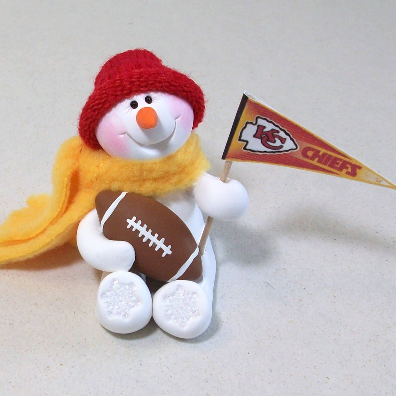 Kansas City Chiefs Snowman Ornament - Etsy