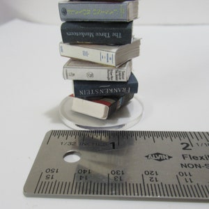 Miniature Stack of Books as a Side Table With or Without a Miniature ...