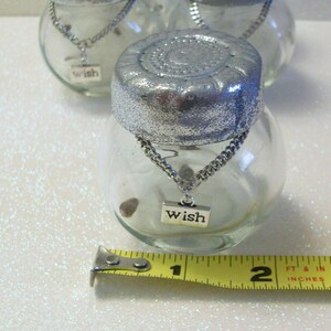 Silver Wish Jar With Charm and Milk Weed Wishes - Etsy