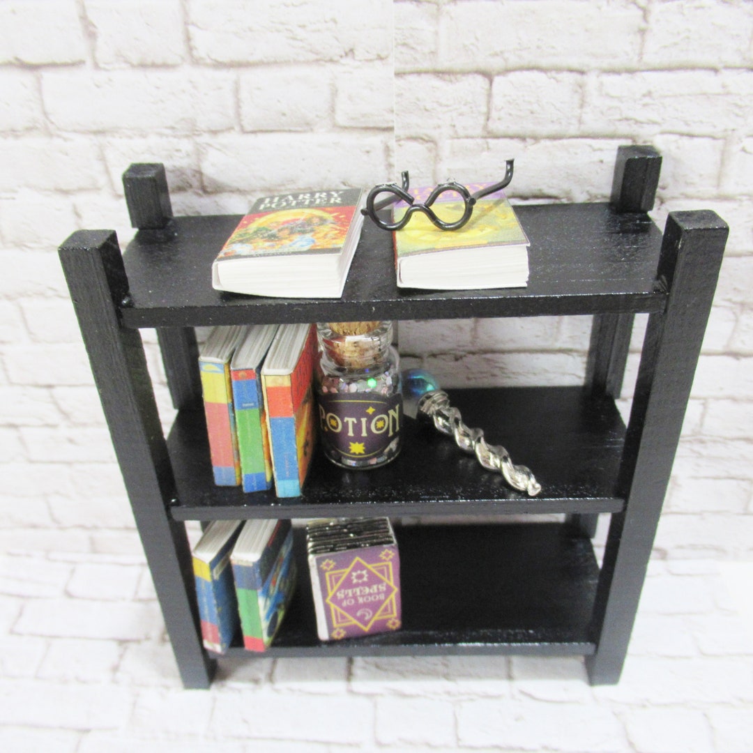 Harry Potter Miniature Book Set With Book Shelf Set of 12 - Etsy