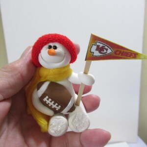 Kansas City Chiefs Snowman Ornament - Etsy