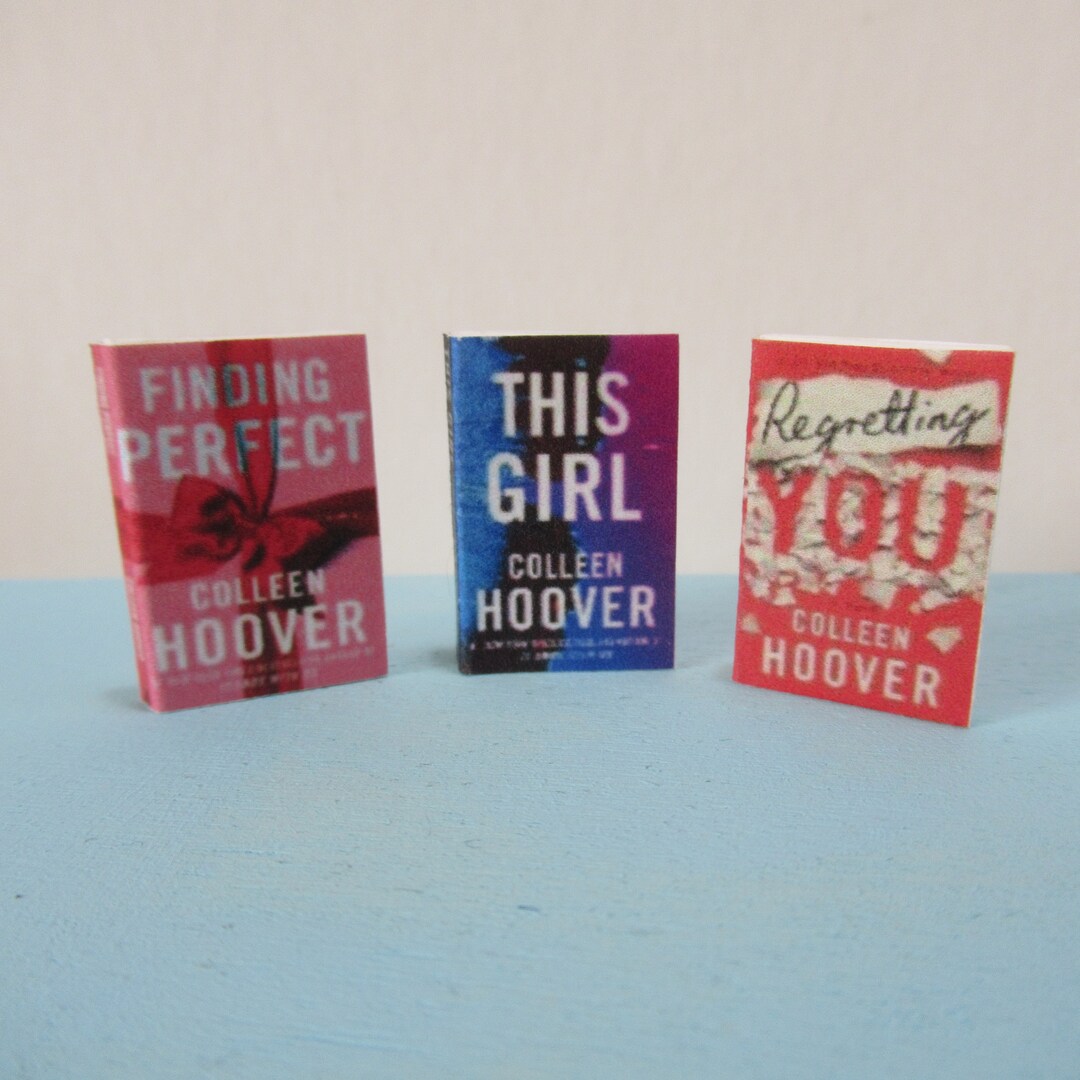 Set of 3 Colleen Hoover Miniature Prop Books, Books Do Not Open - Etsy