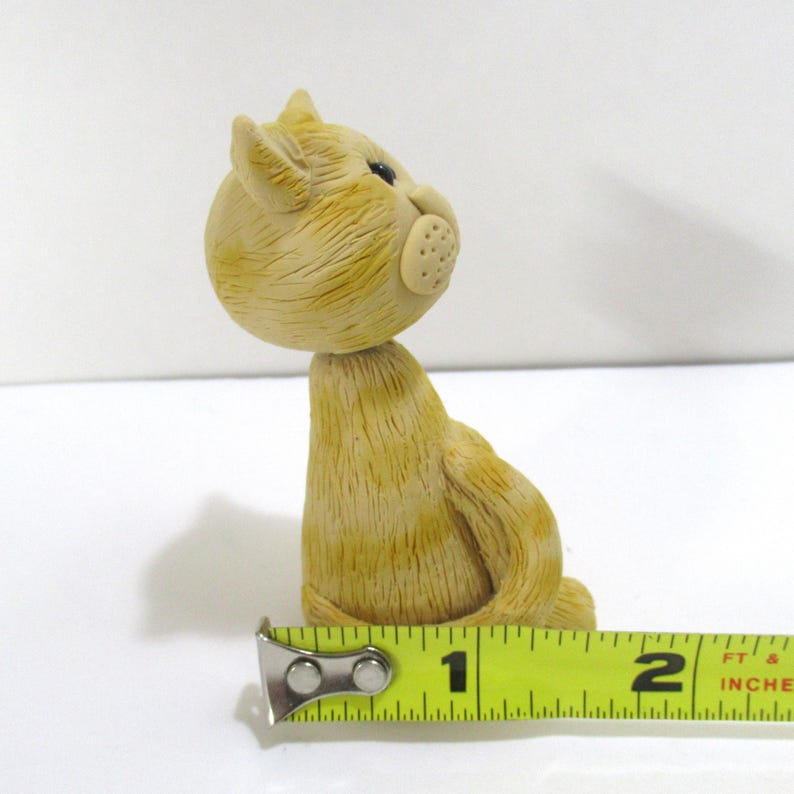 Hand Sculpted Tabby Cat Bobble Head - Etsy