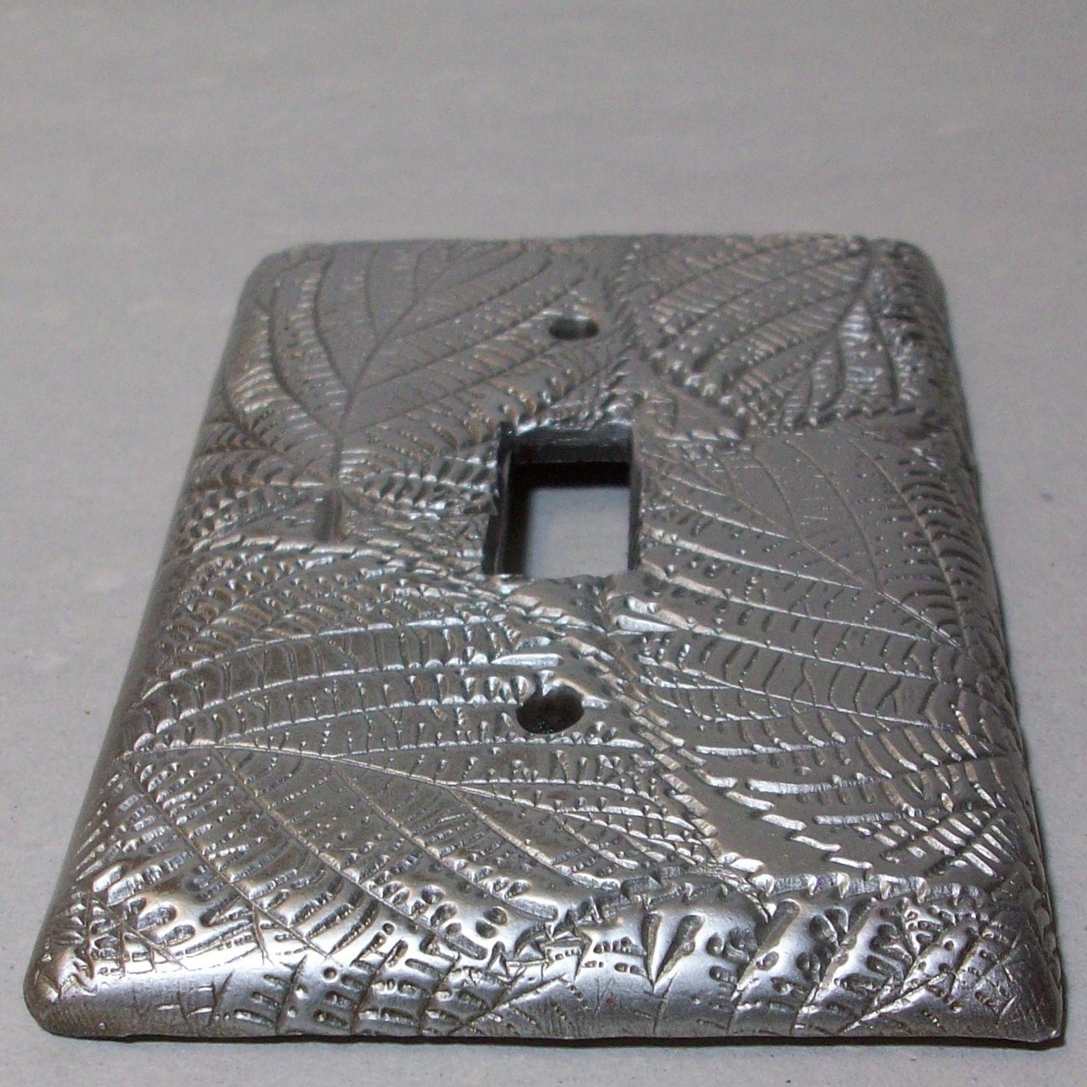 Silver Leaves Single Toggle Light Switch Cover - Etsy