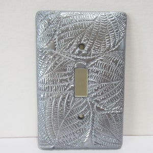 Silver Leaves Single Toggle Light Switch Cover - Etsy
