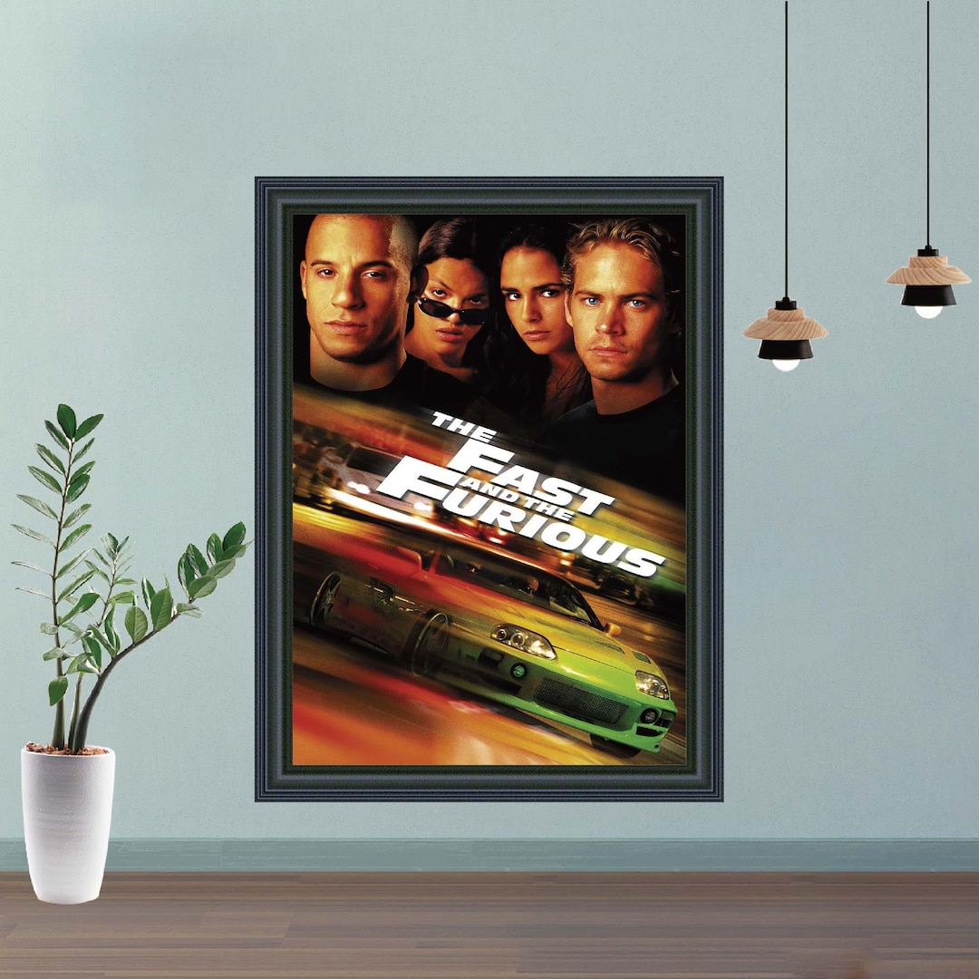 The Fast and the Furious Movie Poster, Personalized Gift, Room Decor ...