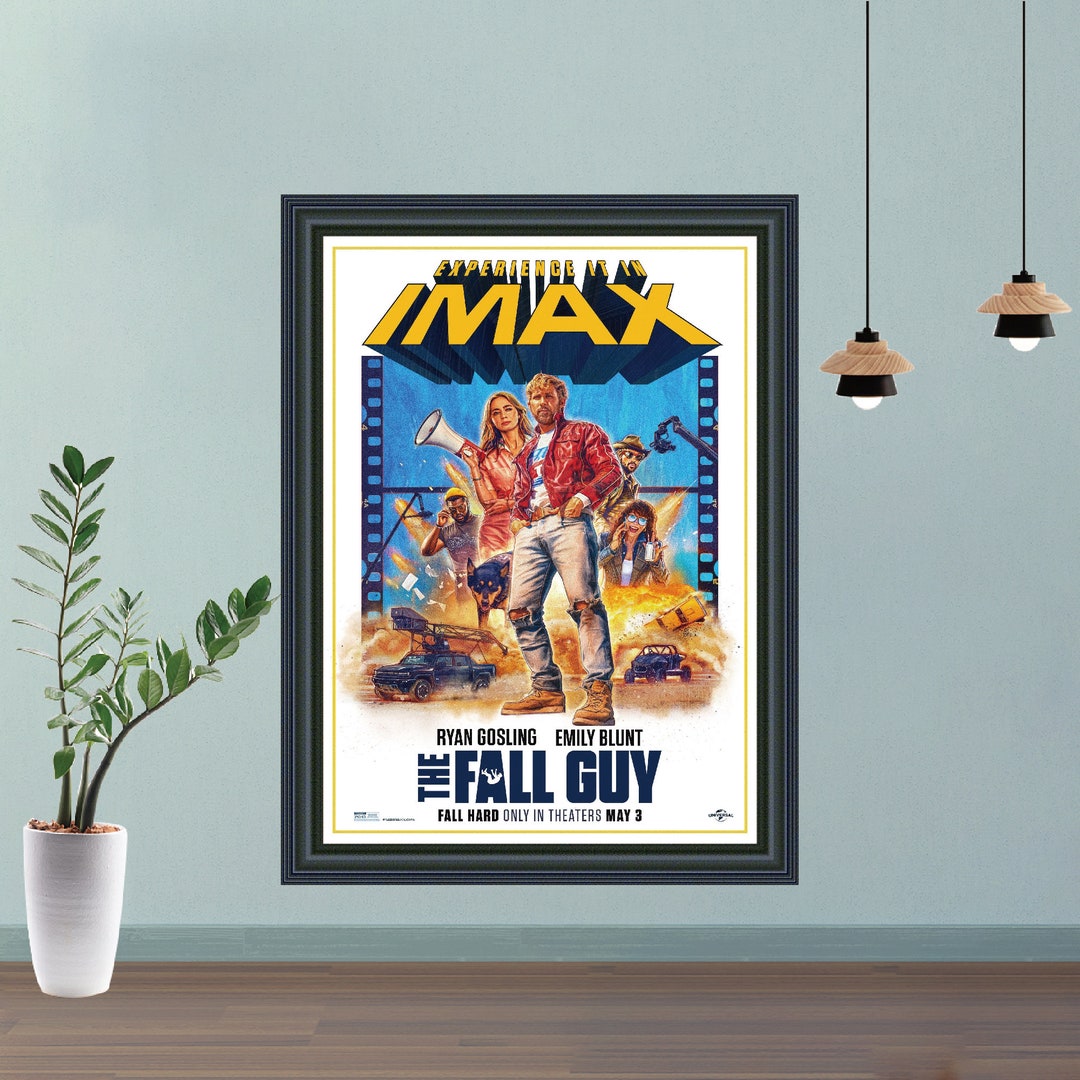 The Fall Guy Movie Poster, the Fall Guy Classic Poster, Canvas Art ...