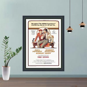 The Sting Movie Poster, Classic Poster, Personalized Gift, the Sting ...