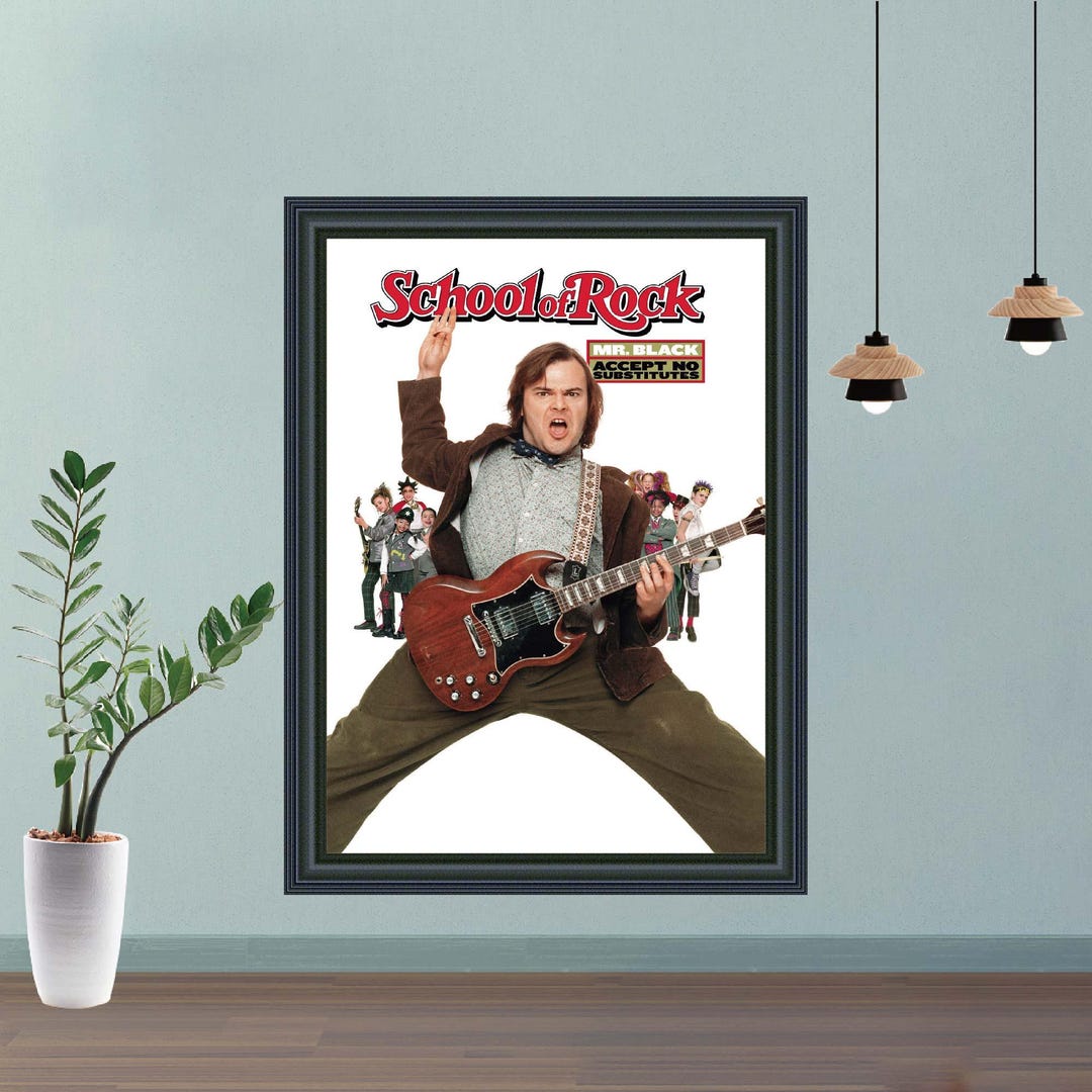 School of Rock Movie Poster, Personalized Gift, School of Rock Classic ...