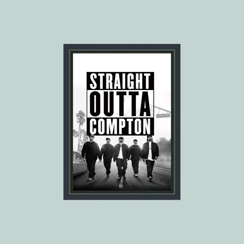Straight Outta Compton Movie Poster, Personalized Gift, Classic Poster ...