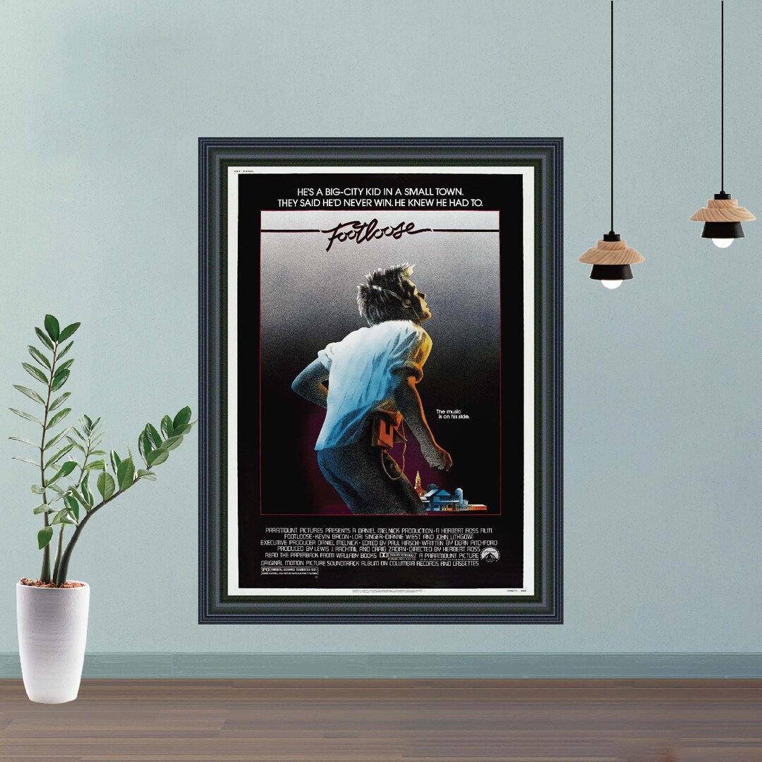 Footloose Movie Poster, Footloose Classic Poster, Canvas Movie Poster ...