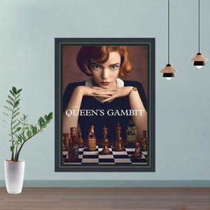 The Queen's Gambit Movie Poster, Personalized Gift, Room Decor, Canvas Art Poster, Home Art ...