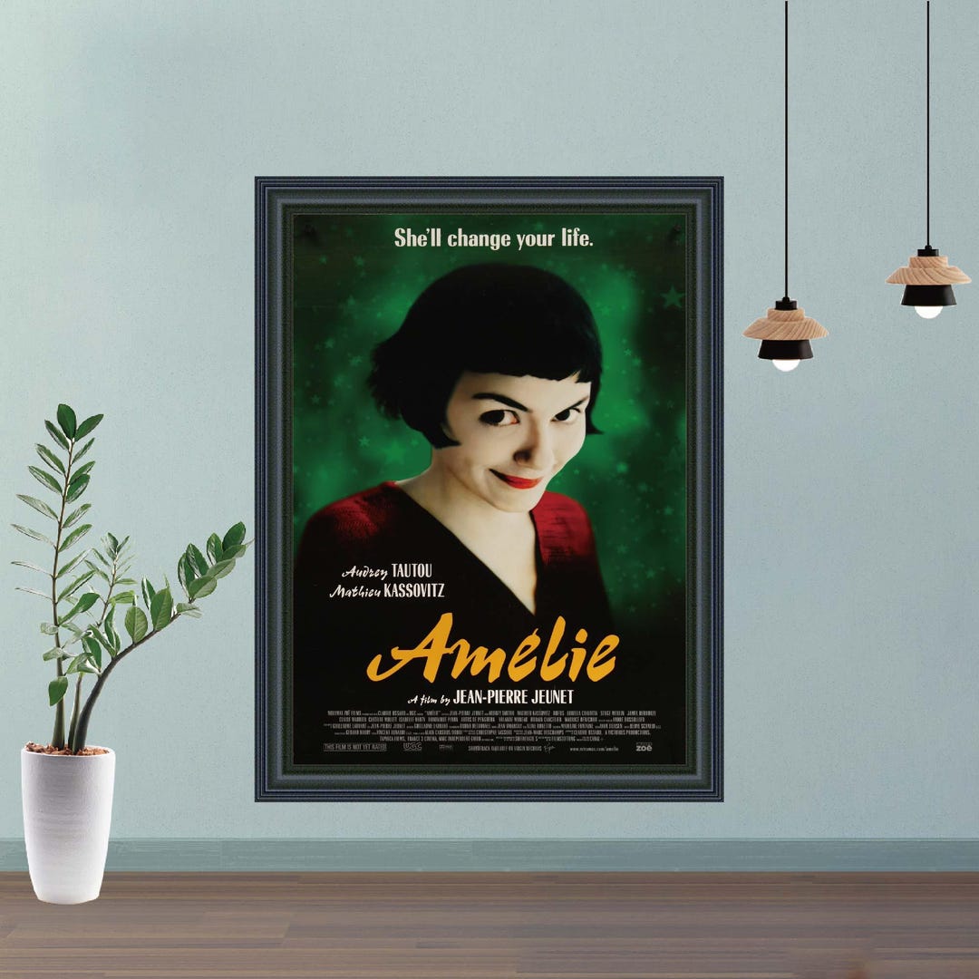 Amelie Movie Poster, Classic Poster, Personalized Gift, Canvas Art ...