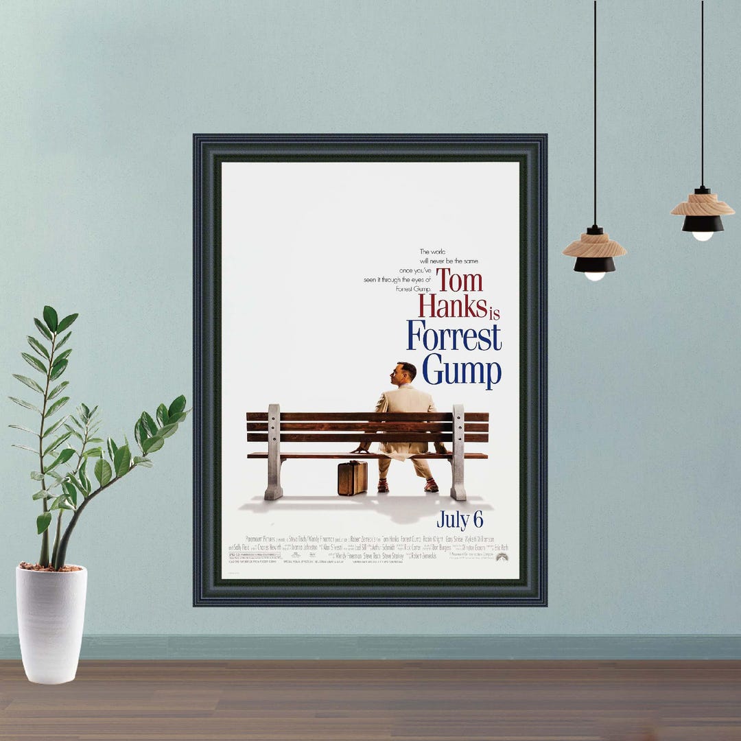 Forrest Gump 1994 Movie Poster, Personalized Gift, Forrest Gump Classic ...