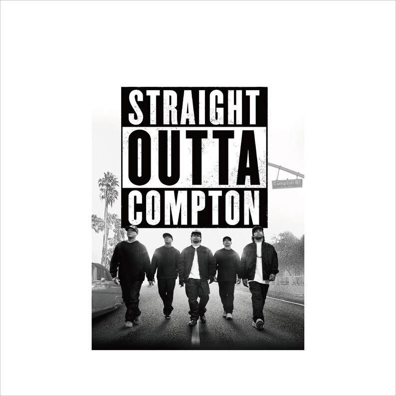 Straight Outta Compton Movie Poster, Personalized Gift, Classic Poster ...
