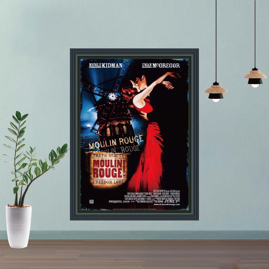 Moulin Rouge 2001 Movie Poster, Personalized Gift, Moulin Rouge Classic ...