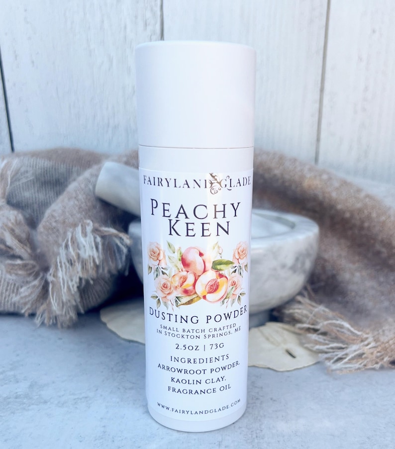 Peachy Keen Body Powder, Peach Dusting Powder, Deodorant Powder, Dry ...