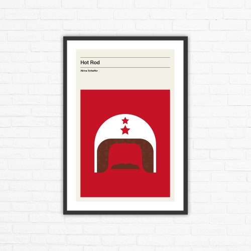 Minimal Hot Rod Movie Poster | Etsy