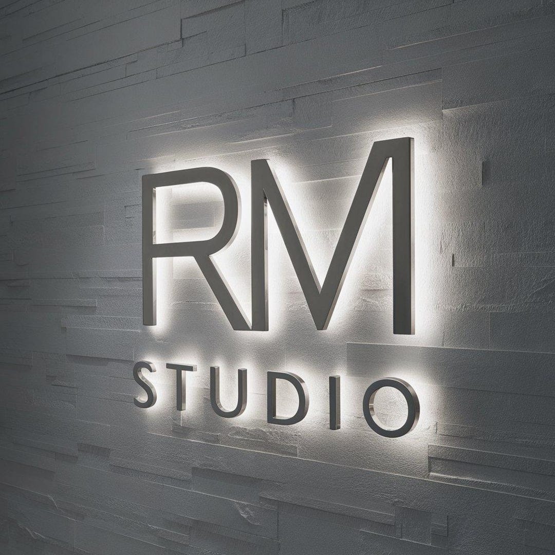 Led Backlit Signage, Custom Led Logo Sign, 3D Design Custom Logo Sign ...