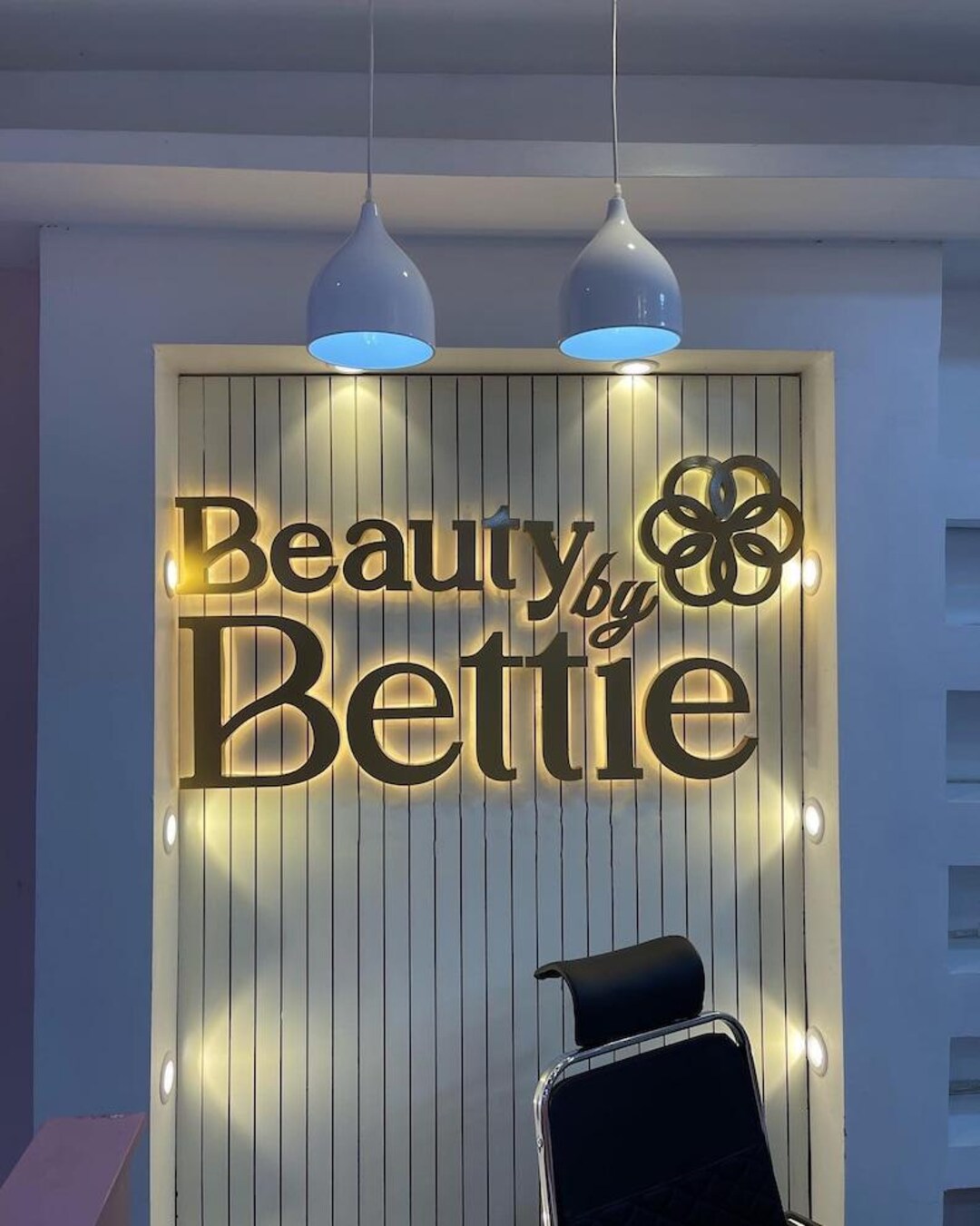 Custom Salon Logo Sign, Office 3D Backlit Sign, Storefront Sign ...