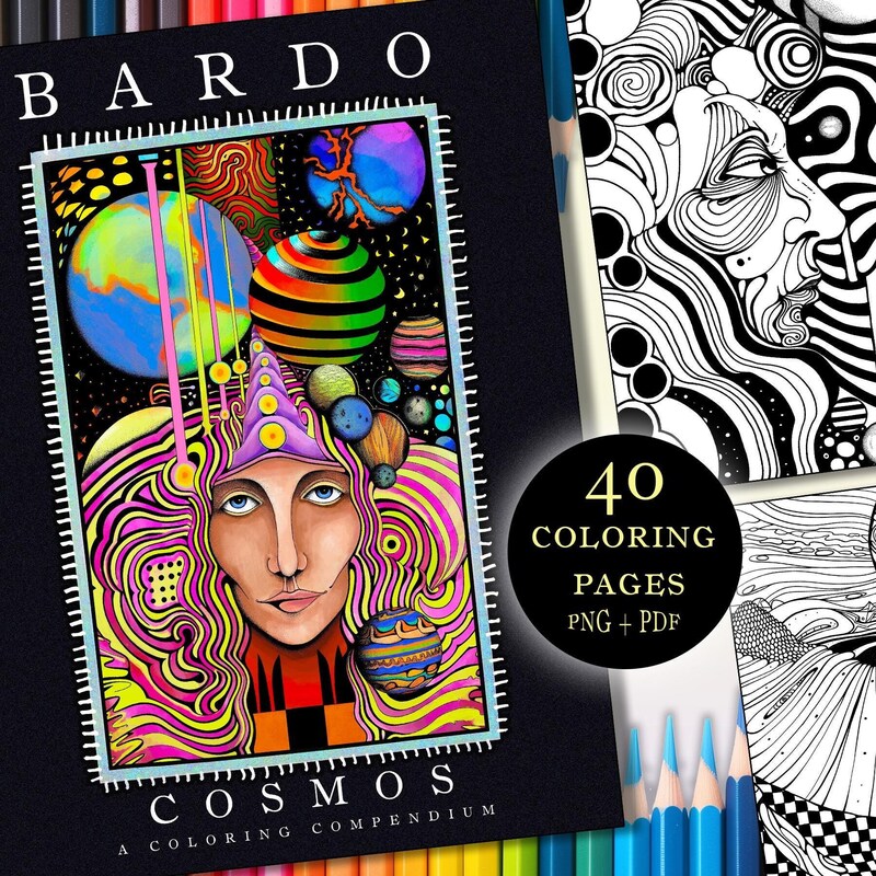Coloring Book Cosmos - Etsy