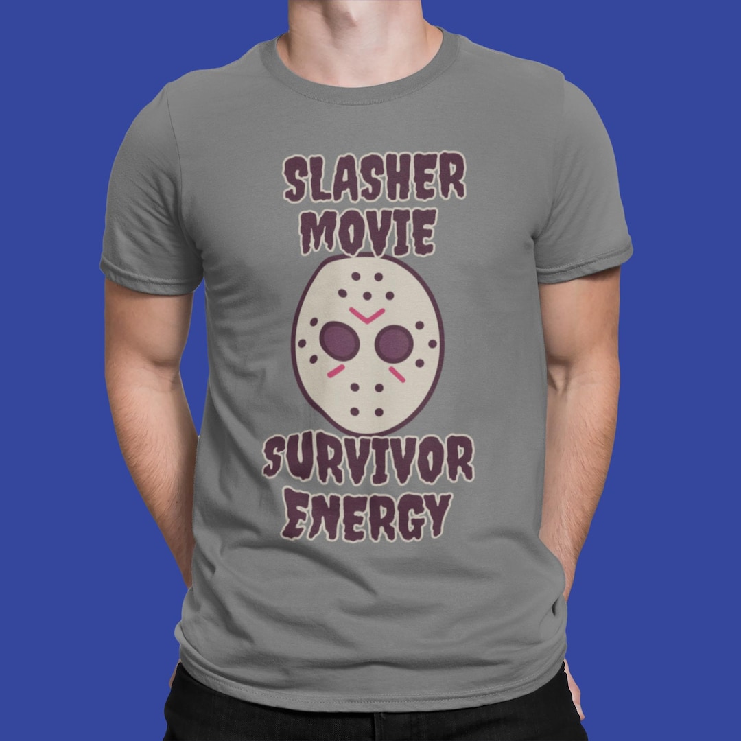 Slasher Movie Survivor Energy T-shirt, Funny Halloween Horror Tee - Etsy