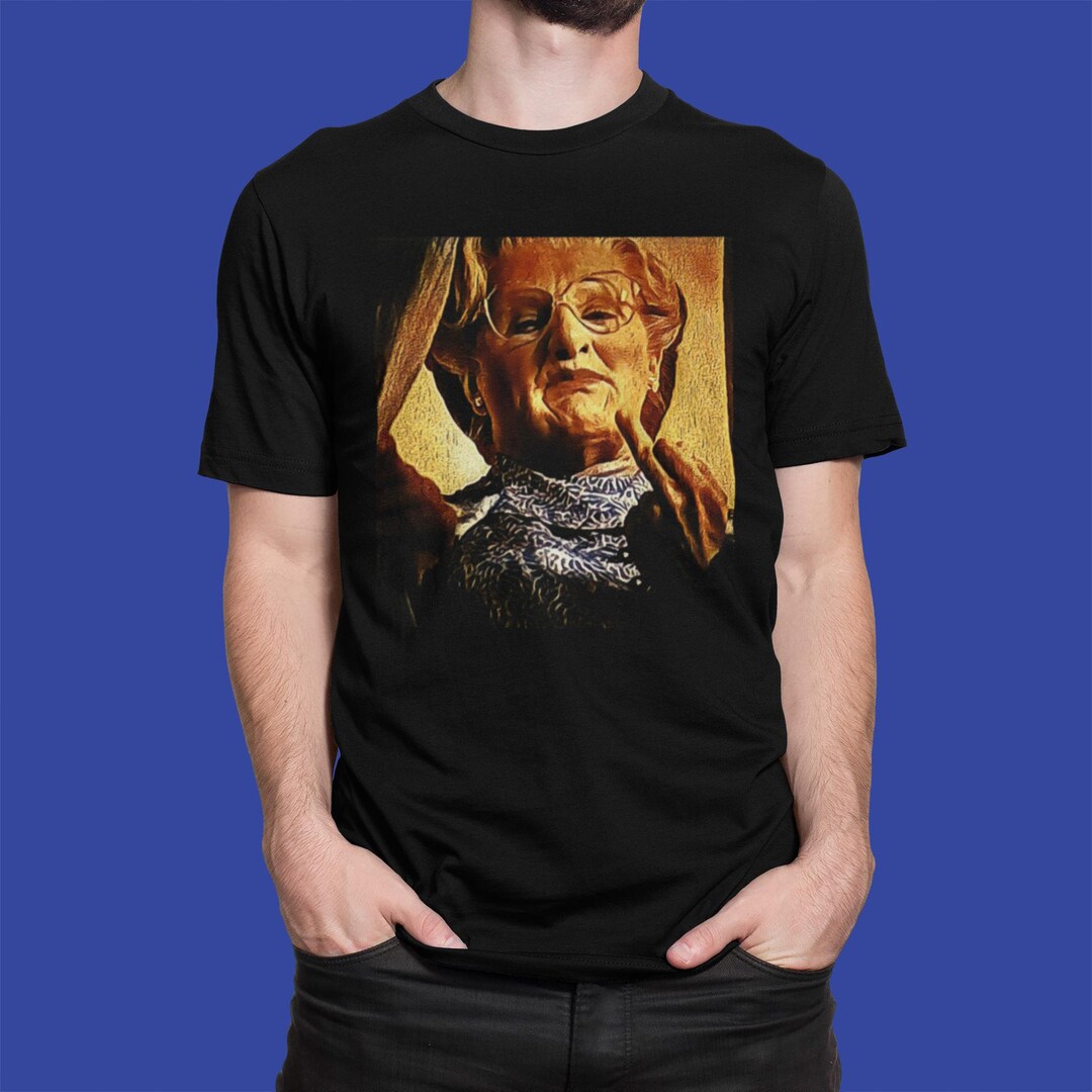 Mrs. Doubtfire Middle Finger Funny Movie T-shirt, Comedy Fan Shirt ...
