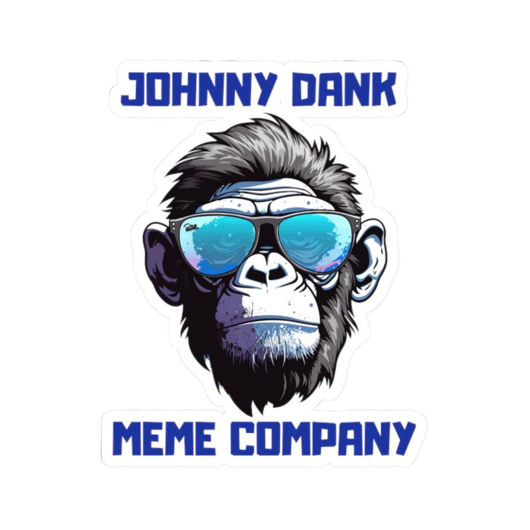 Johnny Dank Meme Company Kiss-cut Stickers, Funny Sticker, Monkey ...