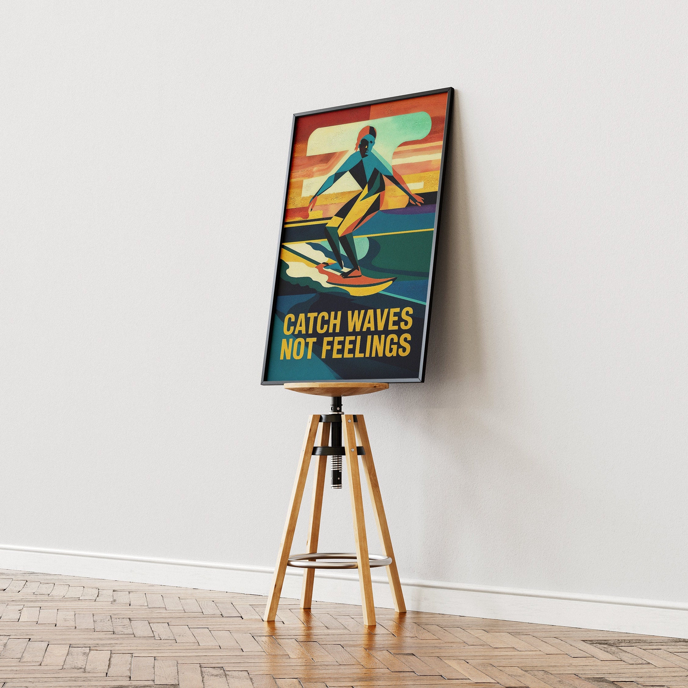 Surfing Poster,surf Poster,printable Art, Vintage Surfing Poster, Retro ...