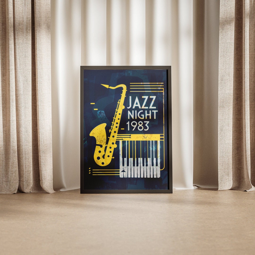 Jazz Night 1983 Poster,printable Wall Art,jazz Poster,vintage Jazz ...