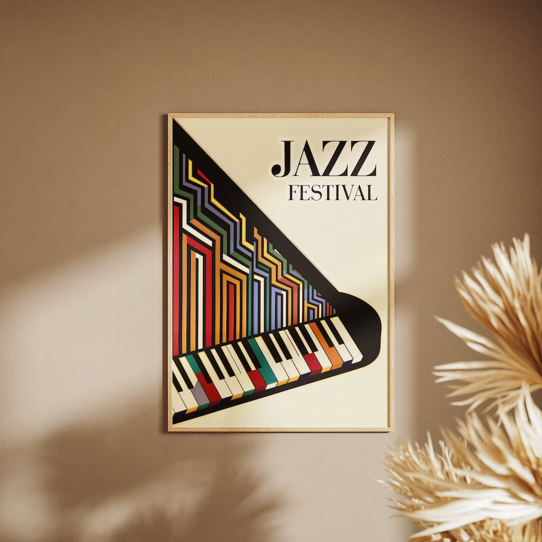 Jazz Music Festival Poster,printable Wall Art,jazz Poster,vintage Jazz ...