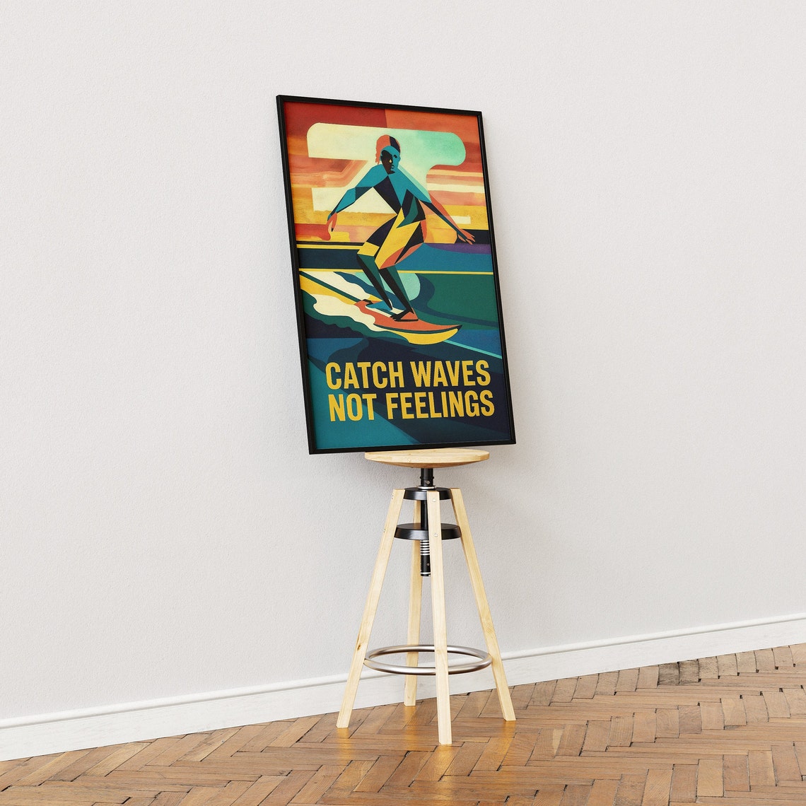Surfing Poster,surf Poster,printable Art, Vintage Surfing Poster, Retro ...