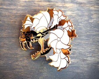 Datura Snake enamel Pin | Etsy